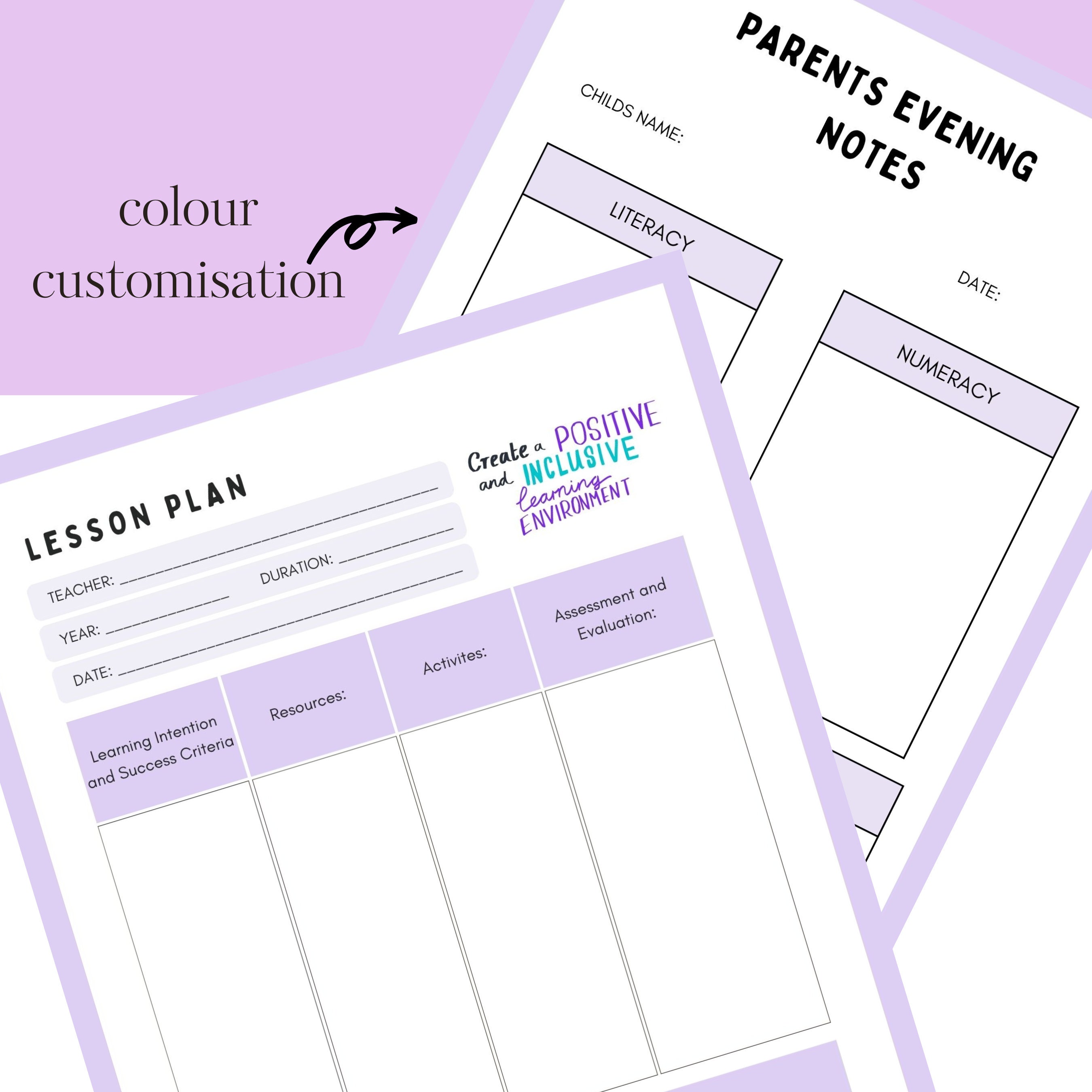 Editable Digital Teacher Planner | Lesson Planner | Classroom Organiser ...