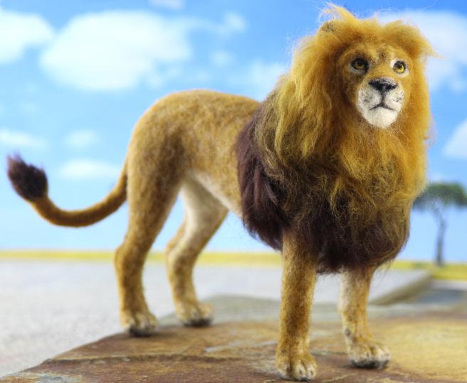 Lewie the Lion Needle Felting Kit Large Model With Detailed Photo ...