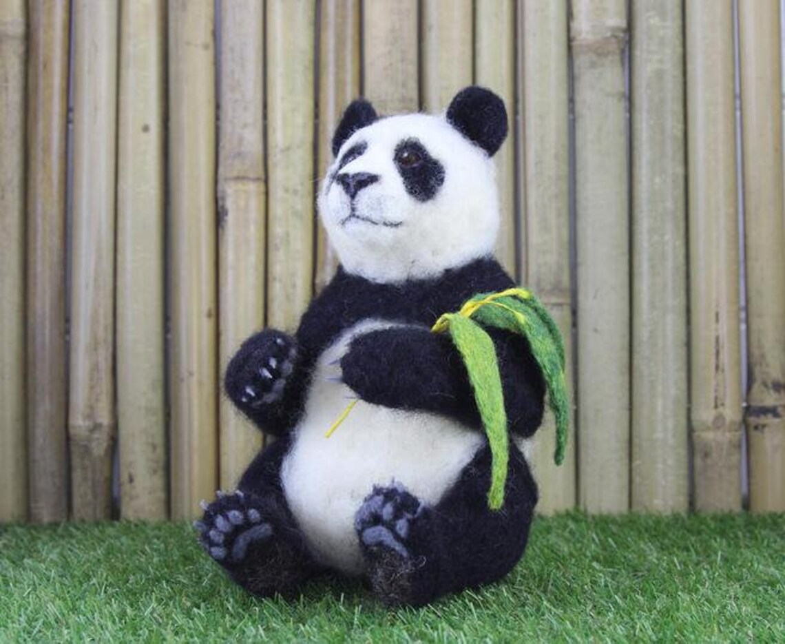 Pepe the Panda Needle Felting Kit Large Model With Detailed - Etsy