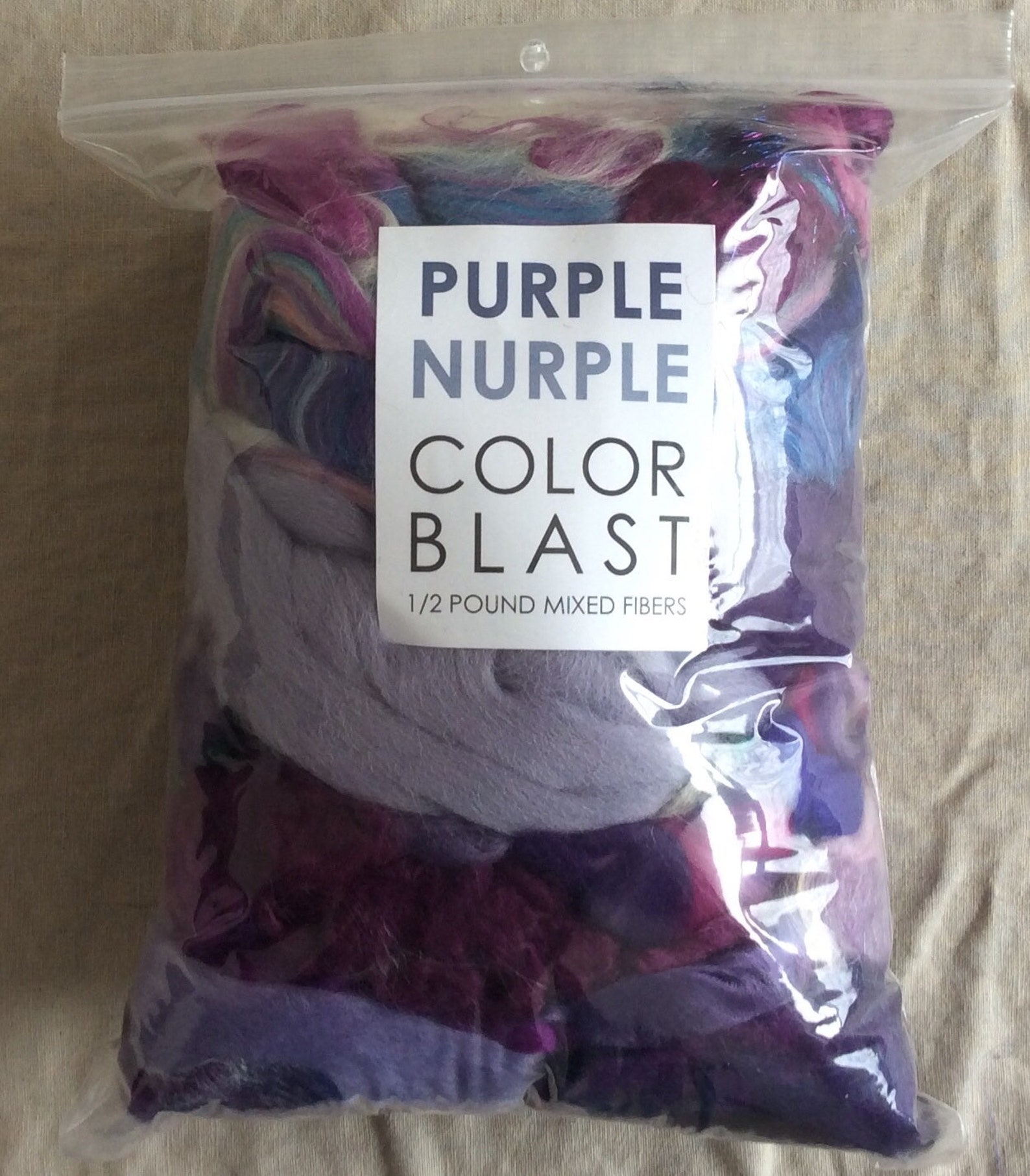Purple Nurple COLOR BLAST Half a Pound of Mixed Fibers to - Etsy