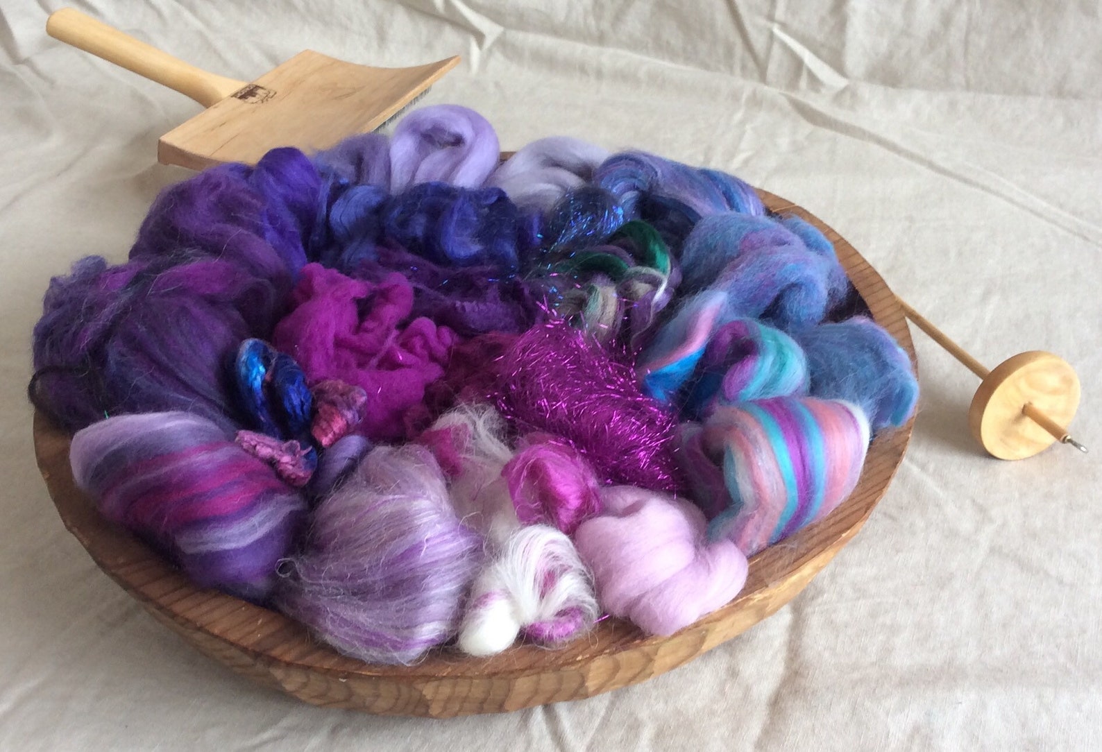 Purple Nurple COLOR BLAST Half a Pound of Mixed Fibers to - Etsy