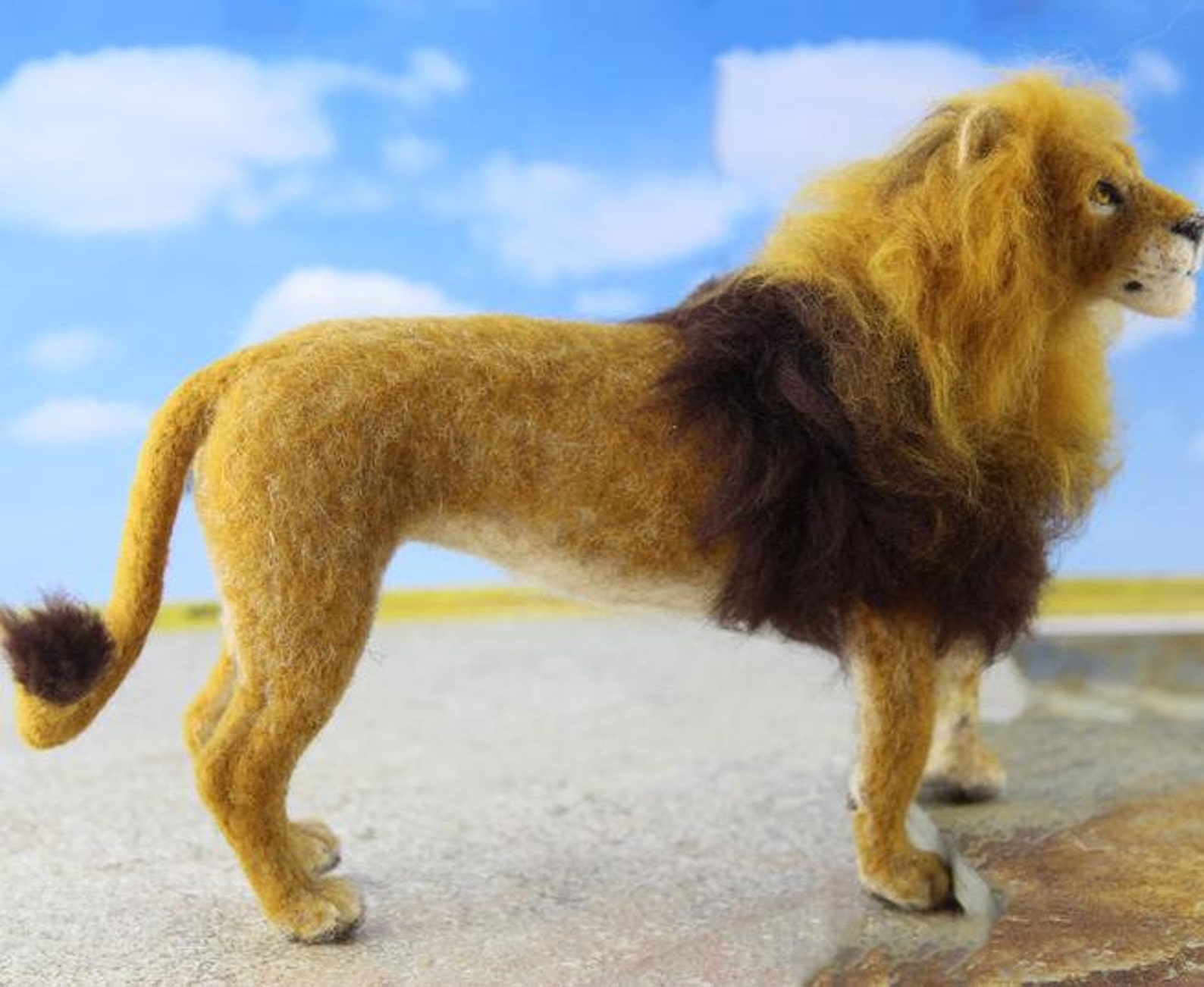 Lewie the Lion Needle Felting Kit Large Model With Detailed Photo ...
