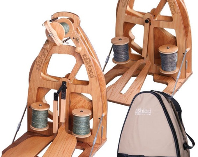 ASHFORD JOY 2 DT With Travel Bag Folding Spinning Wheel Double Treadle ...