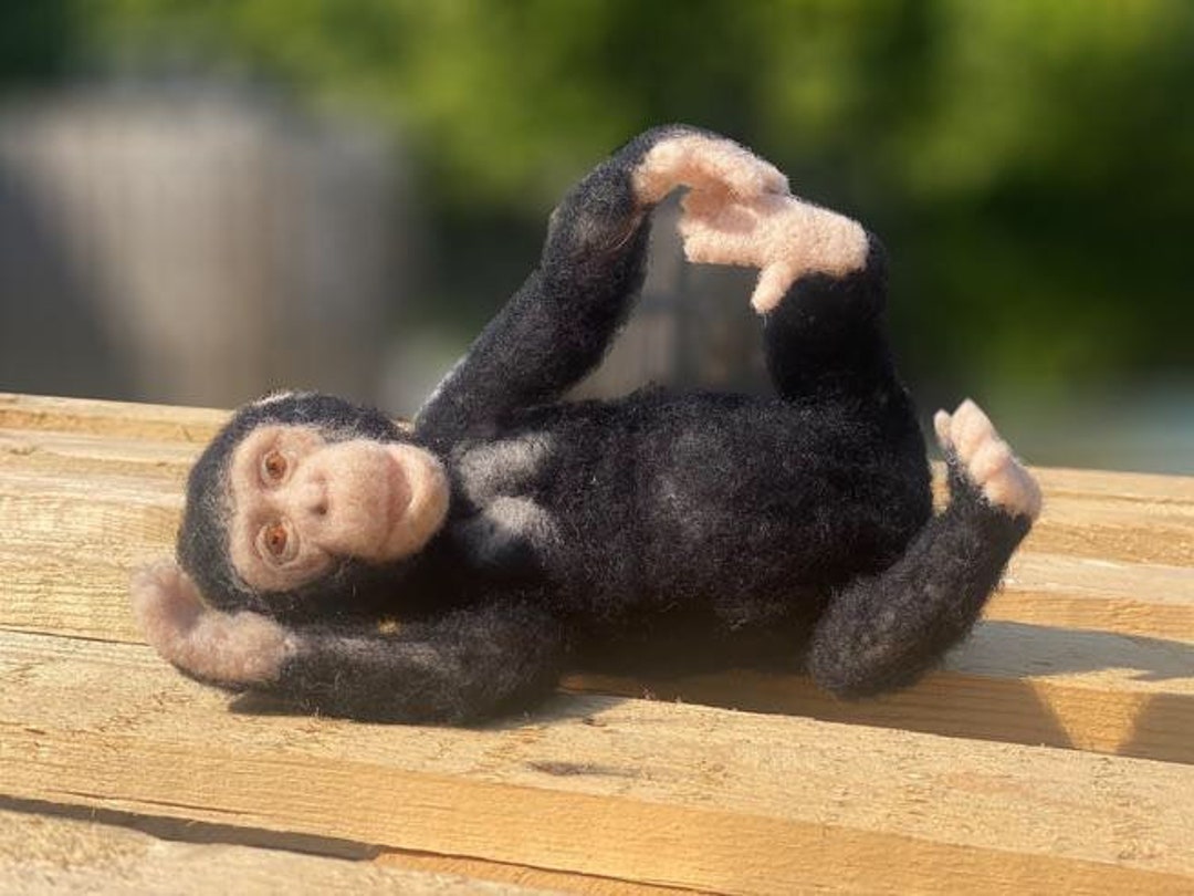Chico the Chimp Needle Felting Kit Large Model With Detailed Photo ...