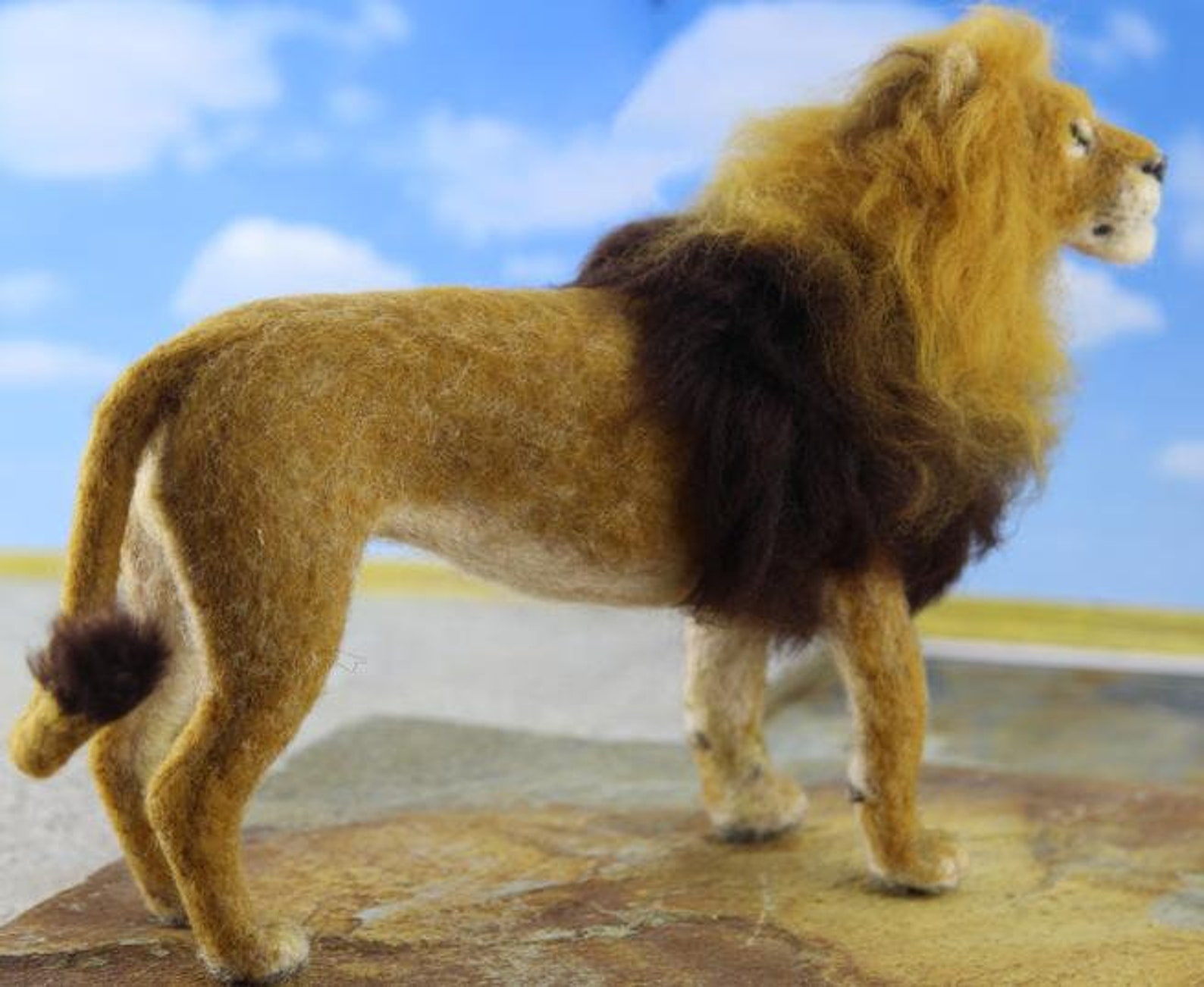 Lewie the Lion Needle Felting Kit Large Model With Detailed Photo ...