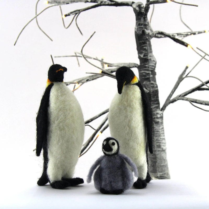 Needle Felt Penguin - Etsy