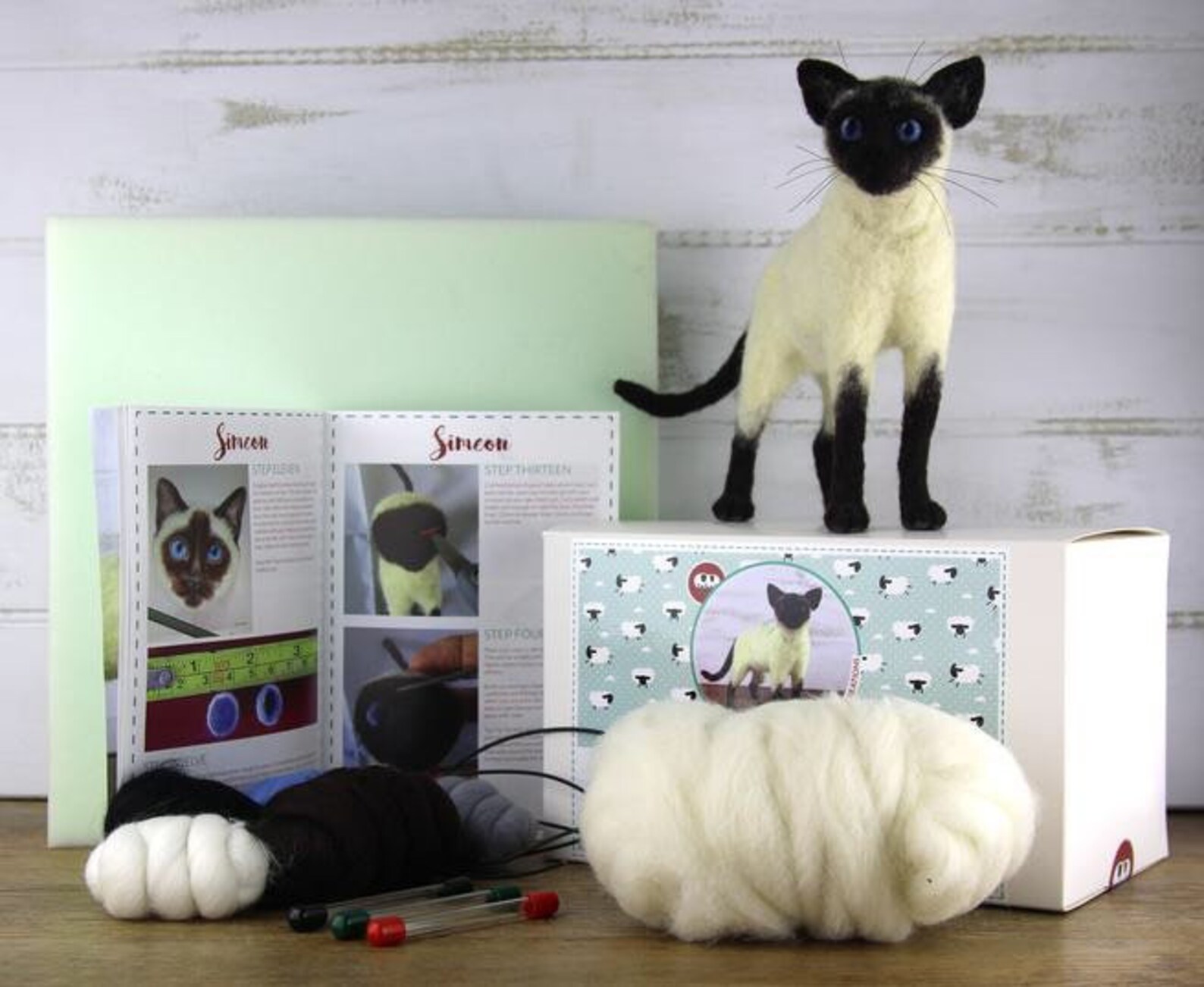 Simeon the Siamese Needle Felting Kit Large Model With - Etsy