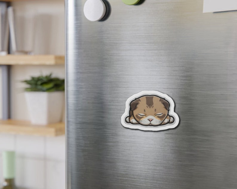 6PCS Adorable Sleeping Cat Stickers: Digital Pack for Cat Lovers - Etsy