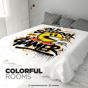 Old School Gamer Smile T-shirt Design for Printing, Sticker, Coffee Mug ...