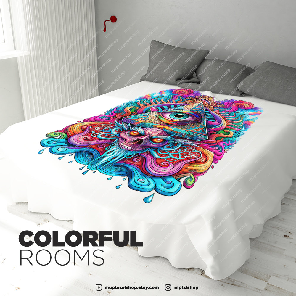 Eye Pyramid Psychedelic T-shirt Design for Printing, Sticker, High ...
