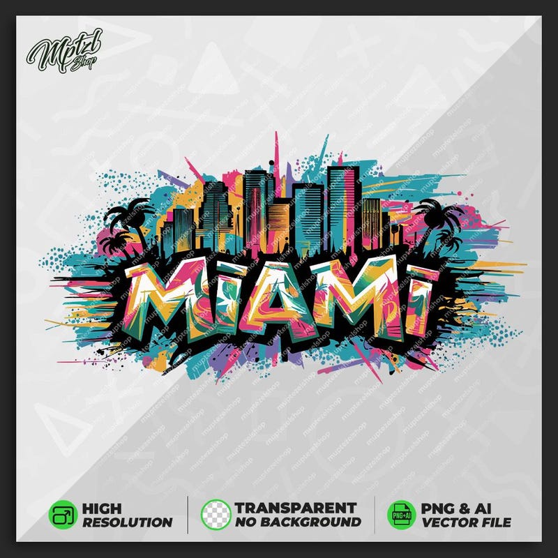 Miami Graffiti - Etsy