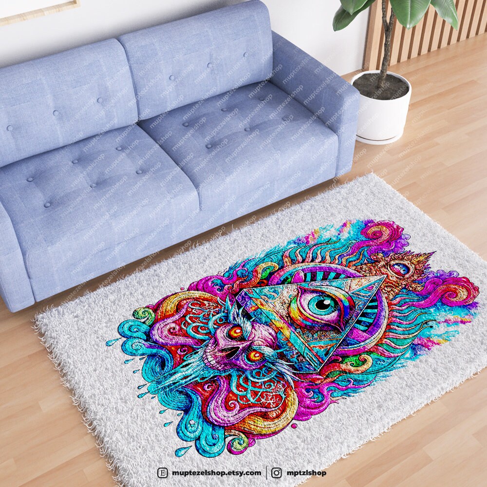Eye Pyramid Psychedelic T-shirt Design for Printing, Sticker, High ...