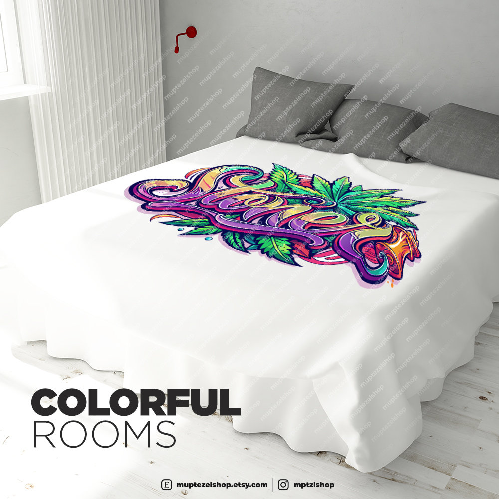 Colorful Stoner Weed T-shirt Design for Printing, Sticker, High ...