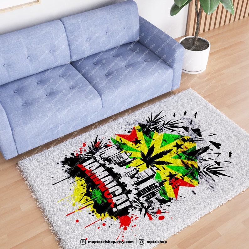 Jamaica Flag Weed T-shirt Design for Printing, Sticker, High Resolution ...