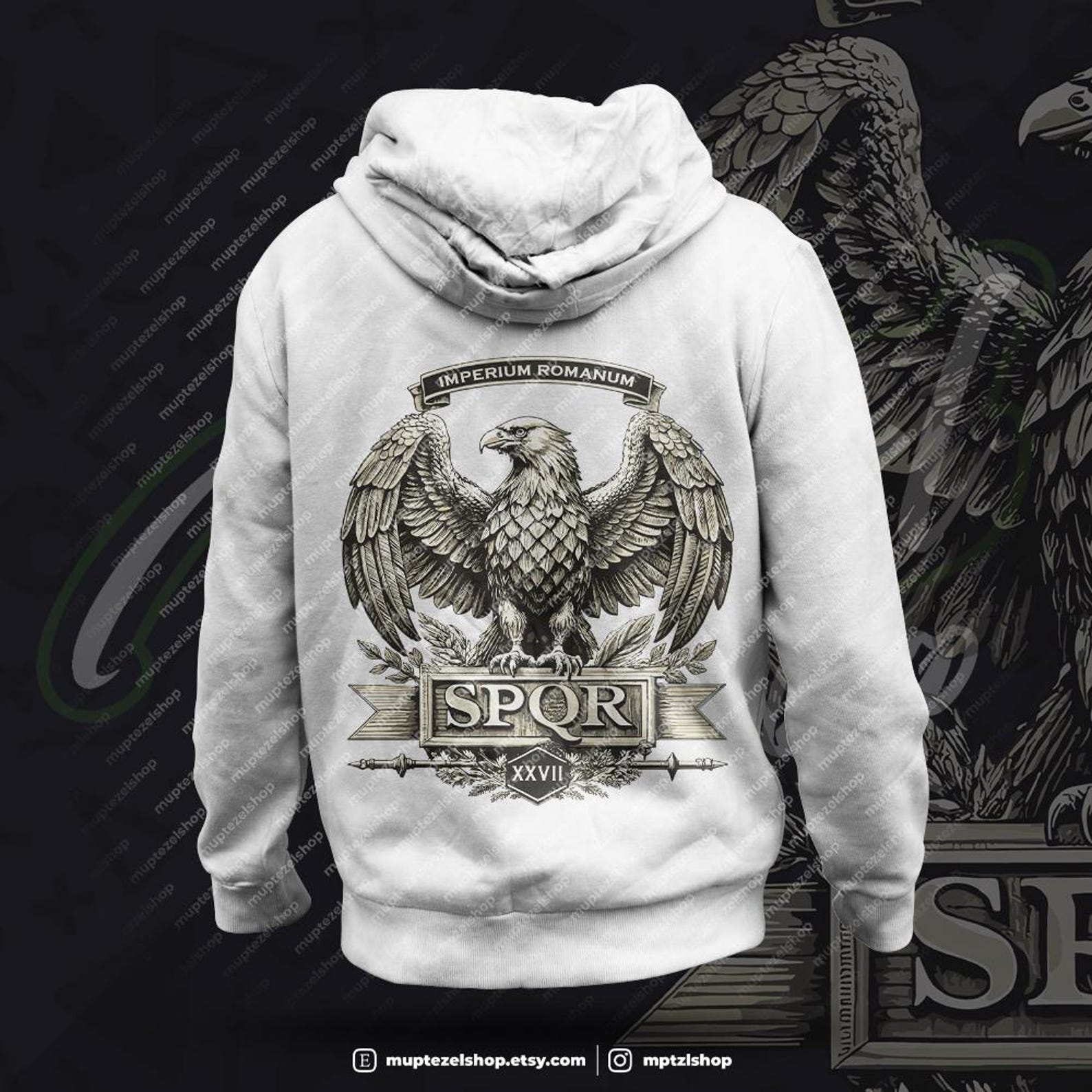 Roman Eagle Statue SPQR T-shirt Design for Printing, Sticker, Coffee ...