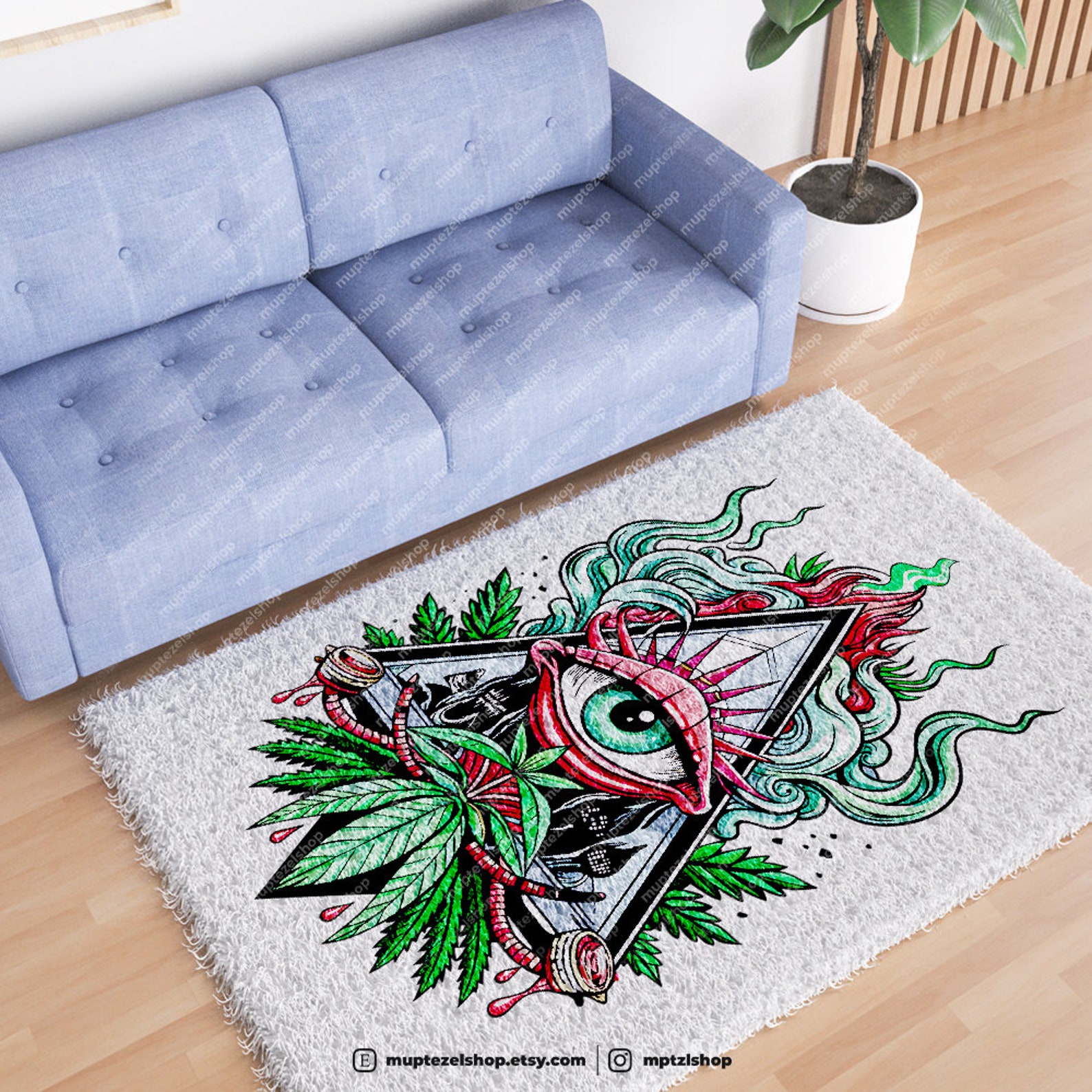 Eye Pyramid Weed T-shirt Design for Printing, Sticker, High Resolution ...