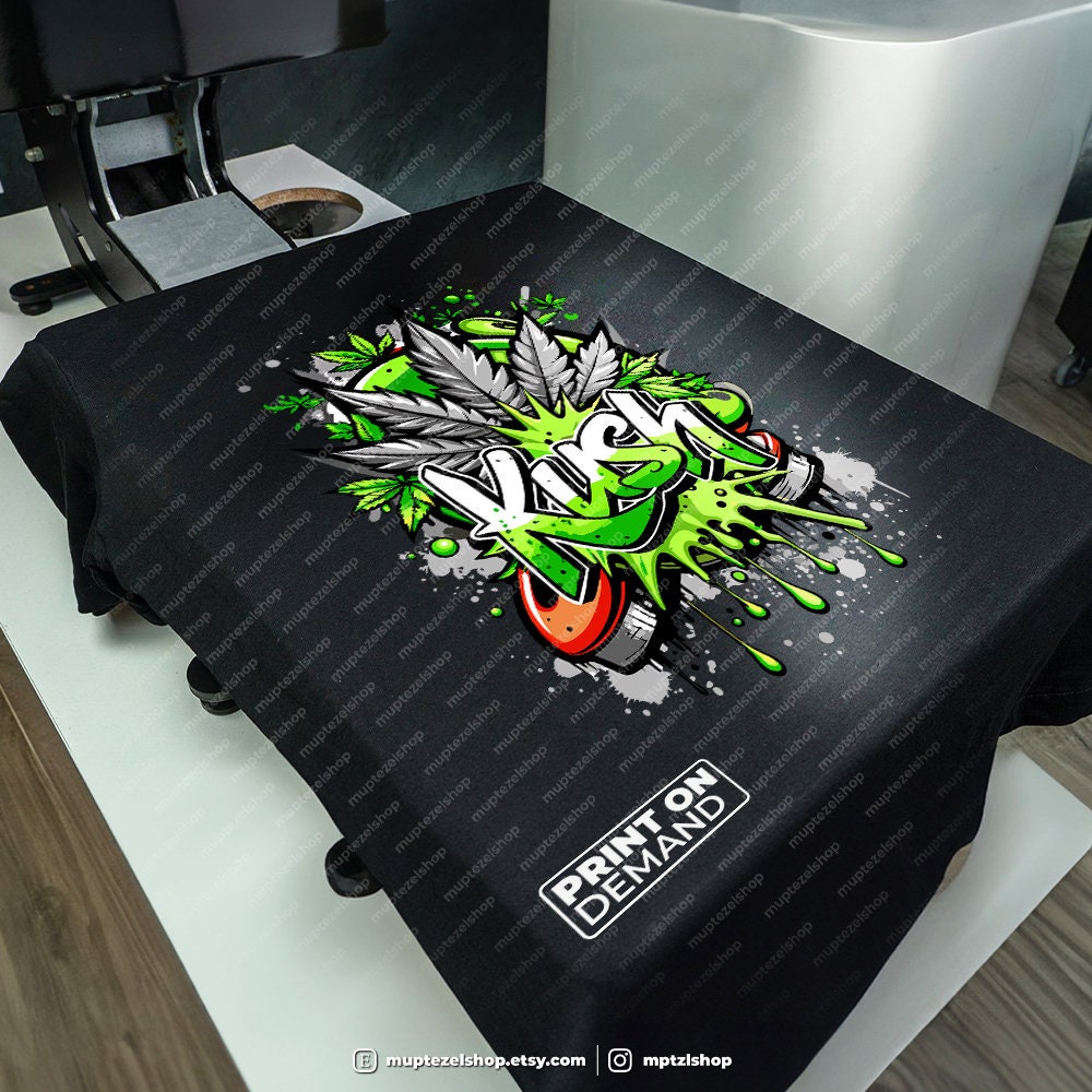 Kush Splash Weed T-shirt Design for Printing, Sticker, High Resolution ...