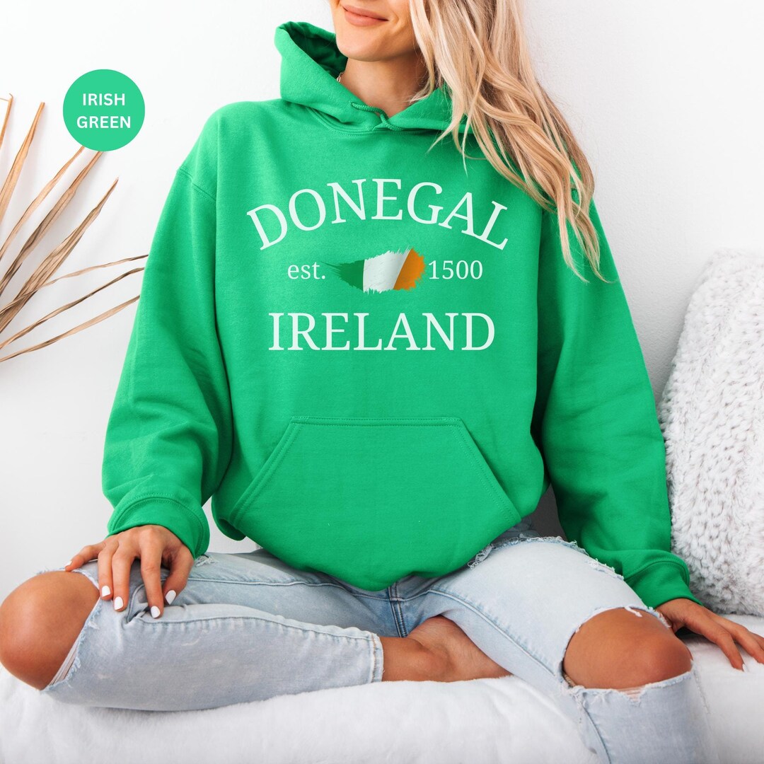 Custom Irish Hoodie, Donegal Sweatshirt, Ireland Hoodie, Irish Flag ...