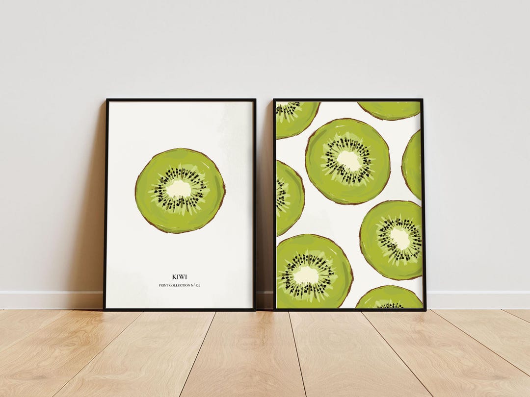 Set of 2 Kiwi Posters, Printable Posters. Instant Digital Download ...