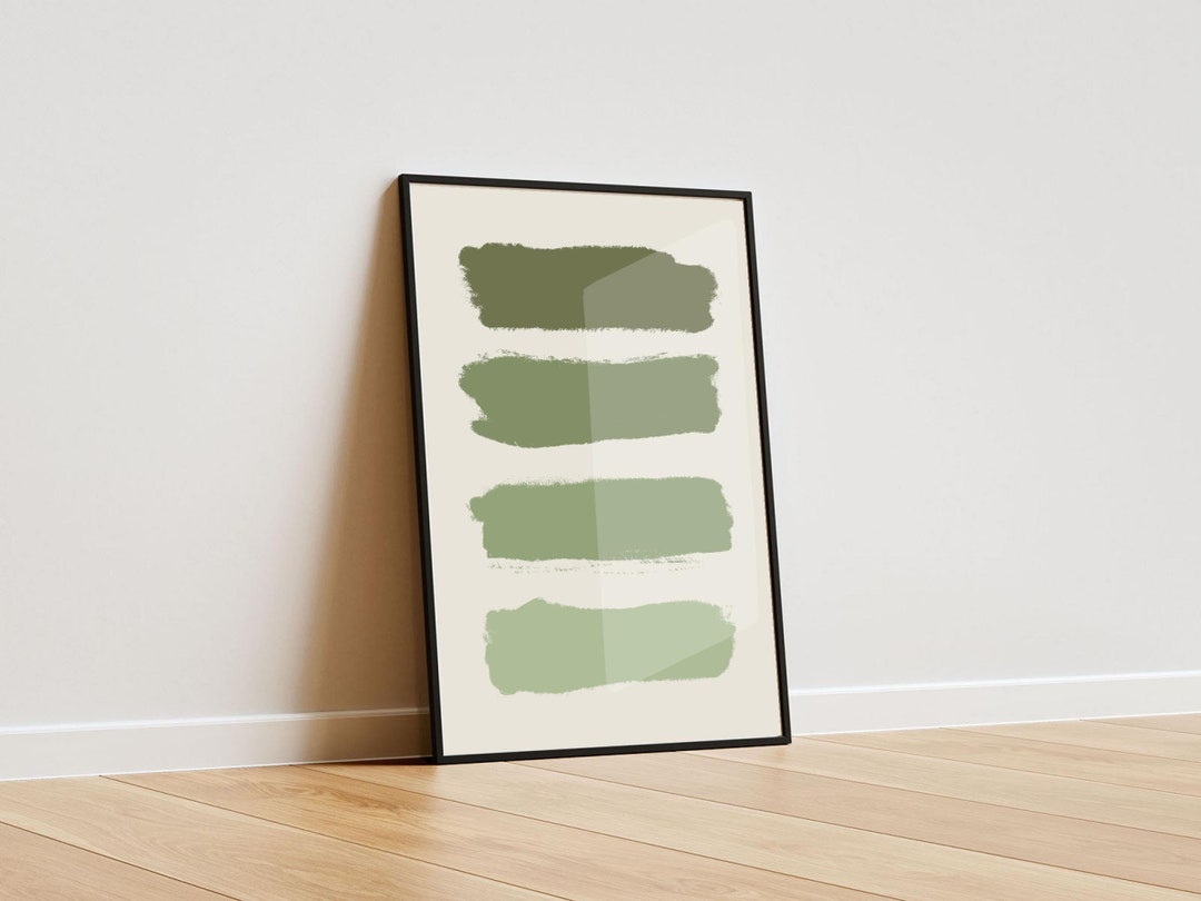 Shades of Green Poster, Printable Poster, Wall Decor, Instant Digital ...