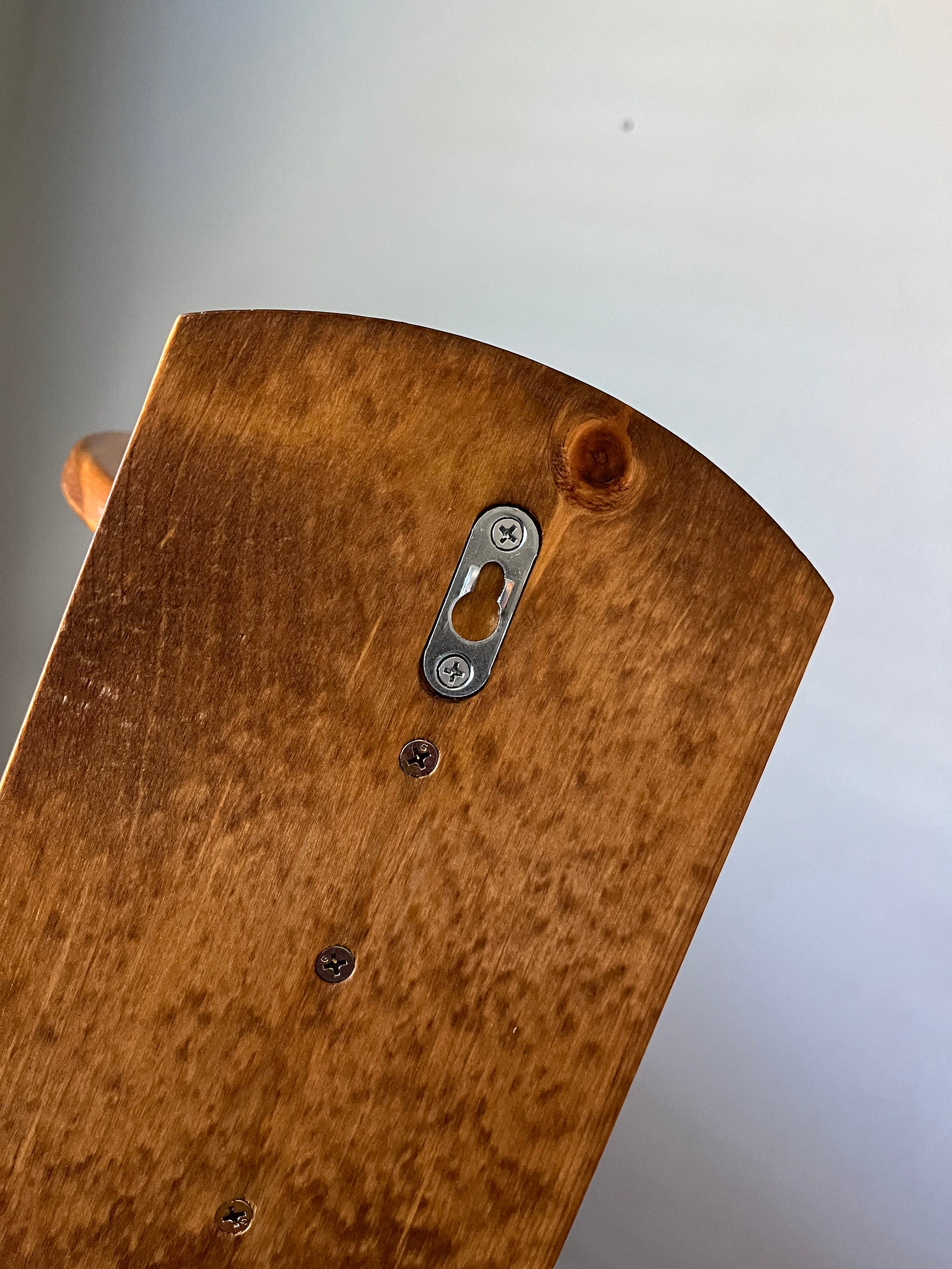 Wooden Hat Rack With Two Curved and Slightly Angled Support Forks. Rack ...