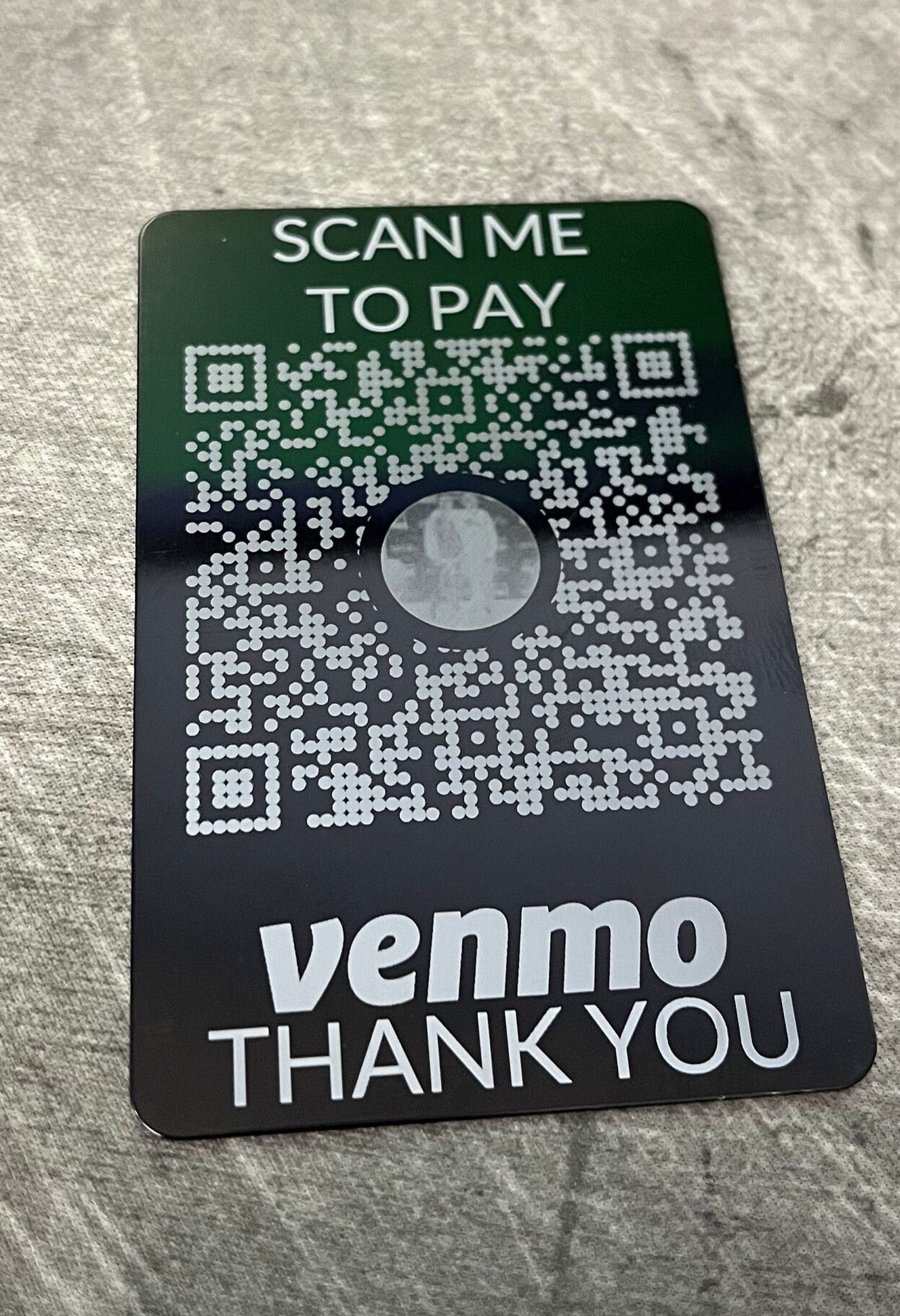 CASHAPP VENMO QRCODE Metal Cards Personalized Just for You - Etsy