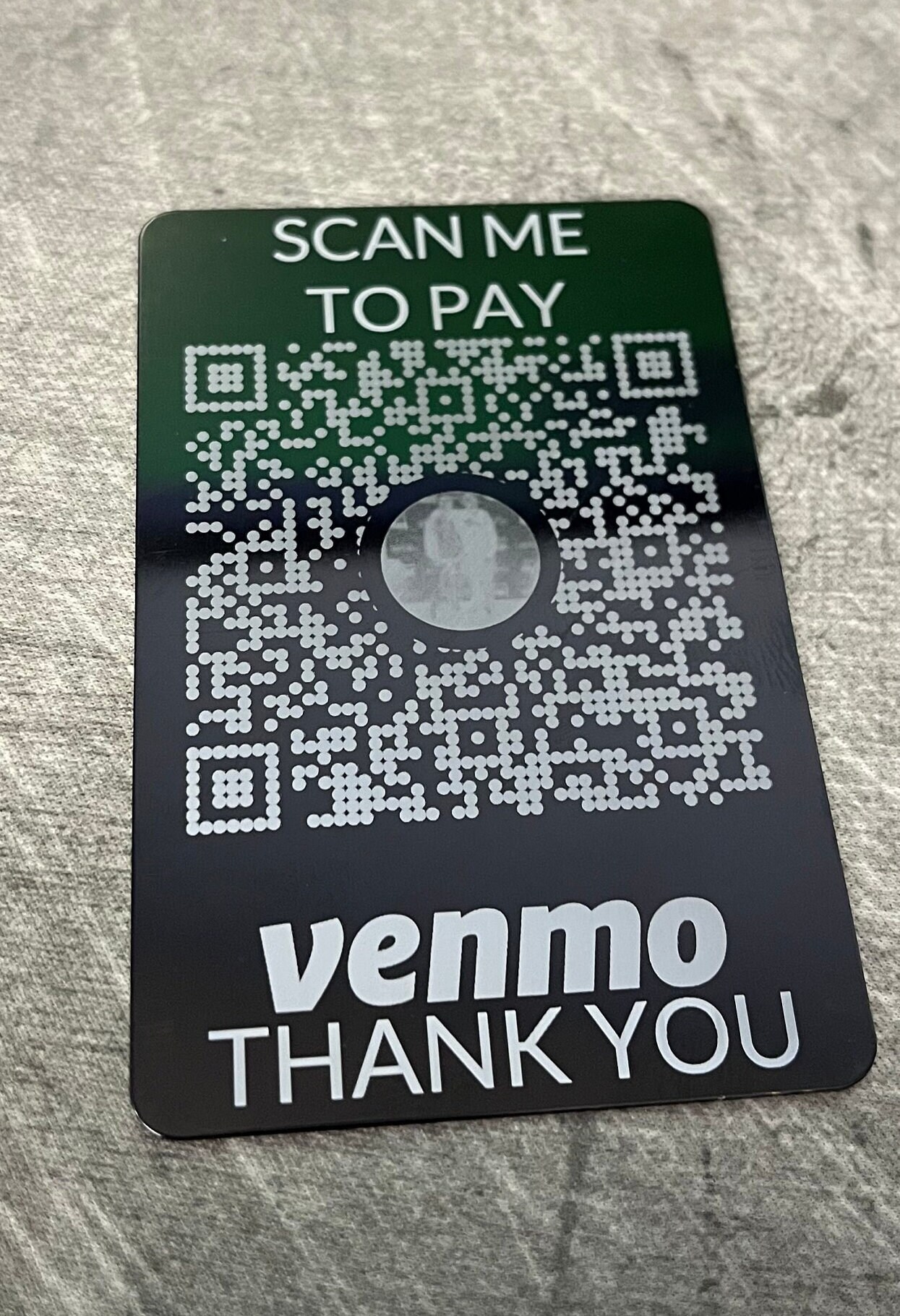 CASHAPP VENMO QRCODE Metal Cards Personalized Just for You - Etsy