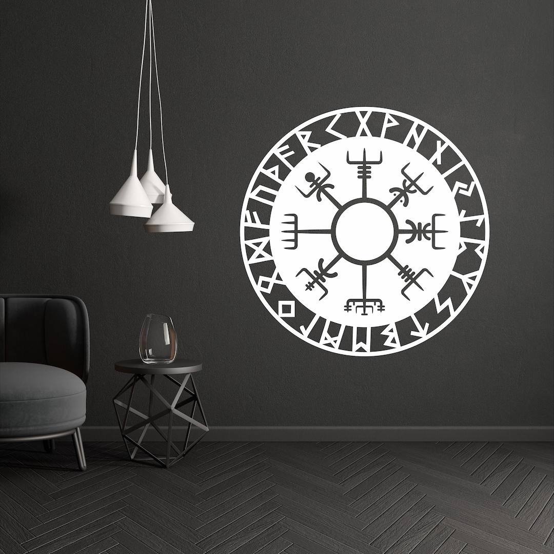 Viking Compass Vegvisir Decal Car/wall/window/laptop Nordic Compass ...