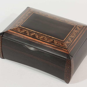Ebony and Black Palmwood Keepsake Box - Etsy