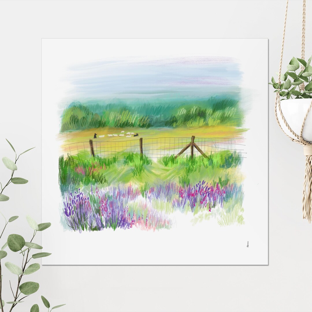 Drawing Landscape, Dutch Landscape, Heath, Dutch Heath, Buurlo ...