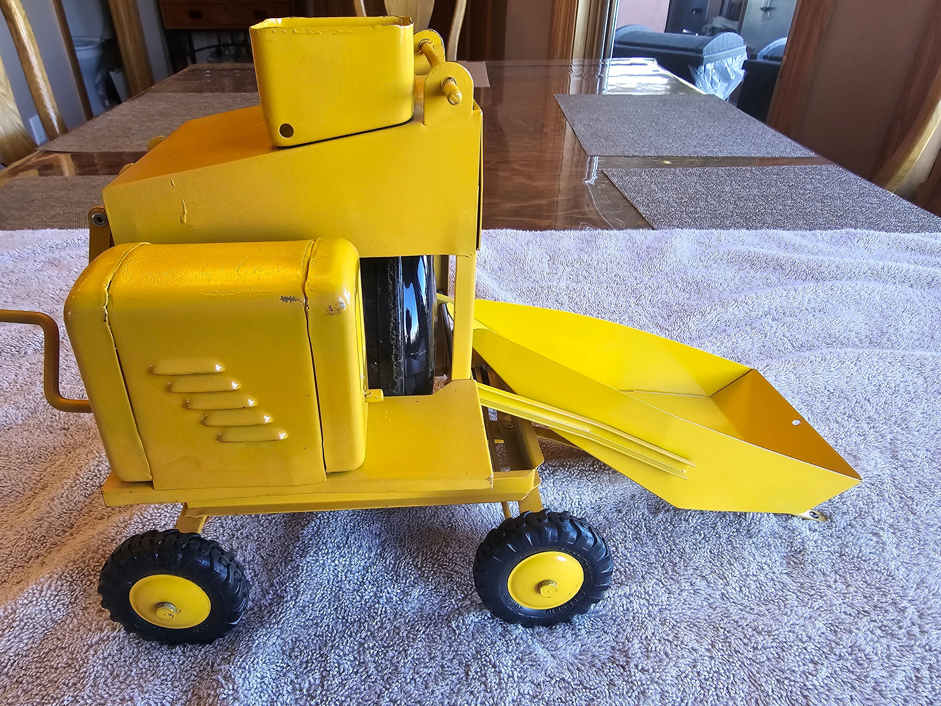 Vintage Model Toys Doepke Jaeger Concrete Cement Mixer Yellow ...