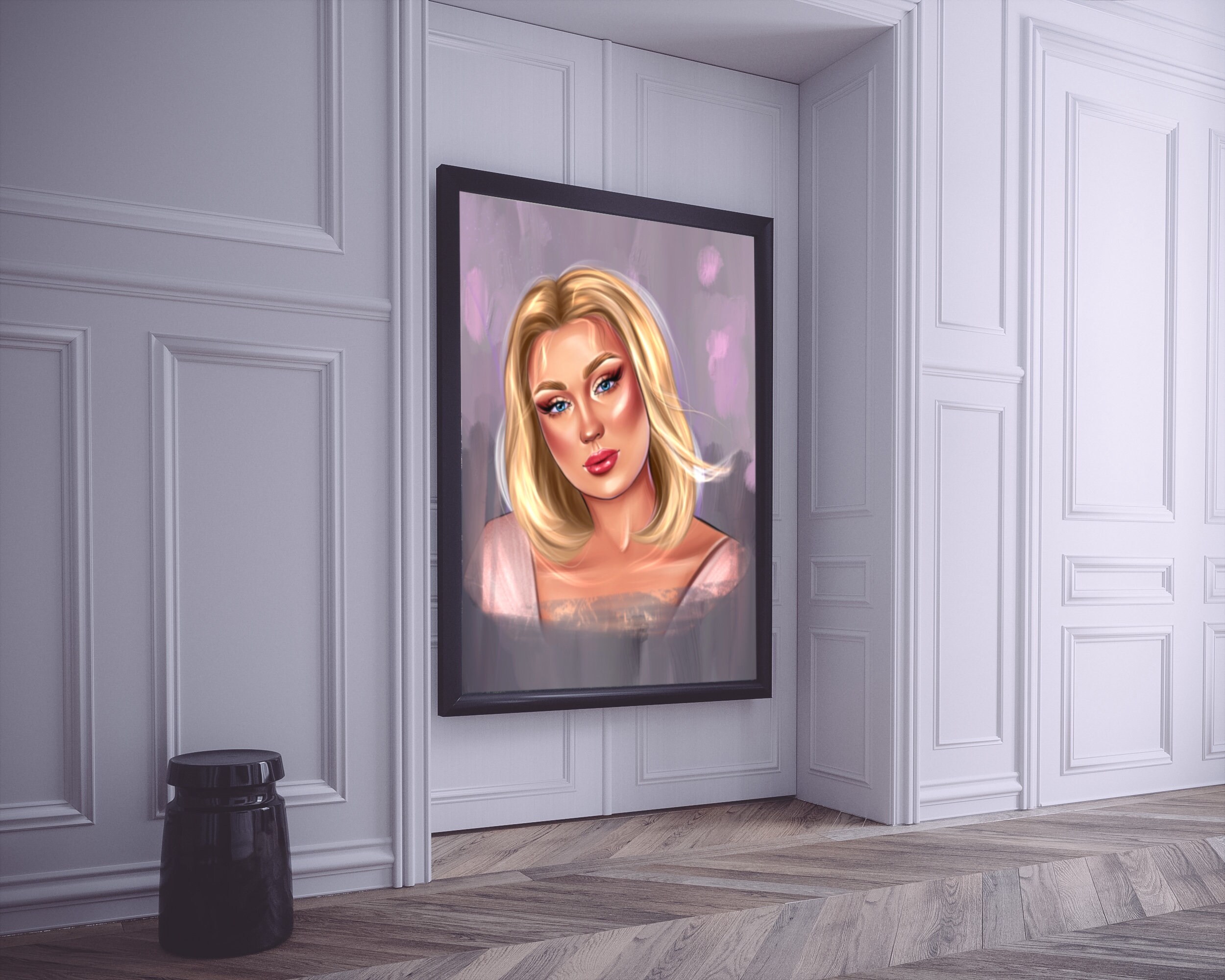 Custom Digital Portrait, Realistic Model Logo for Social Media Profile ...