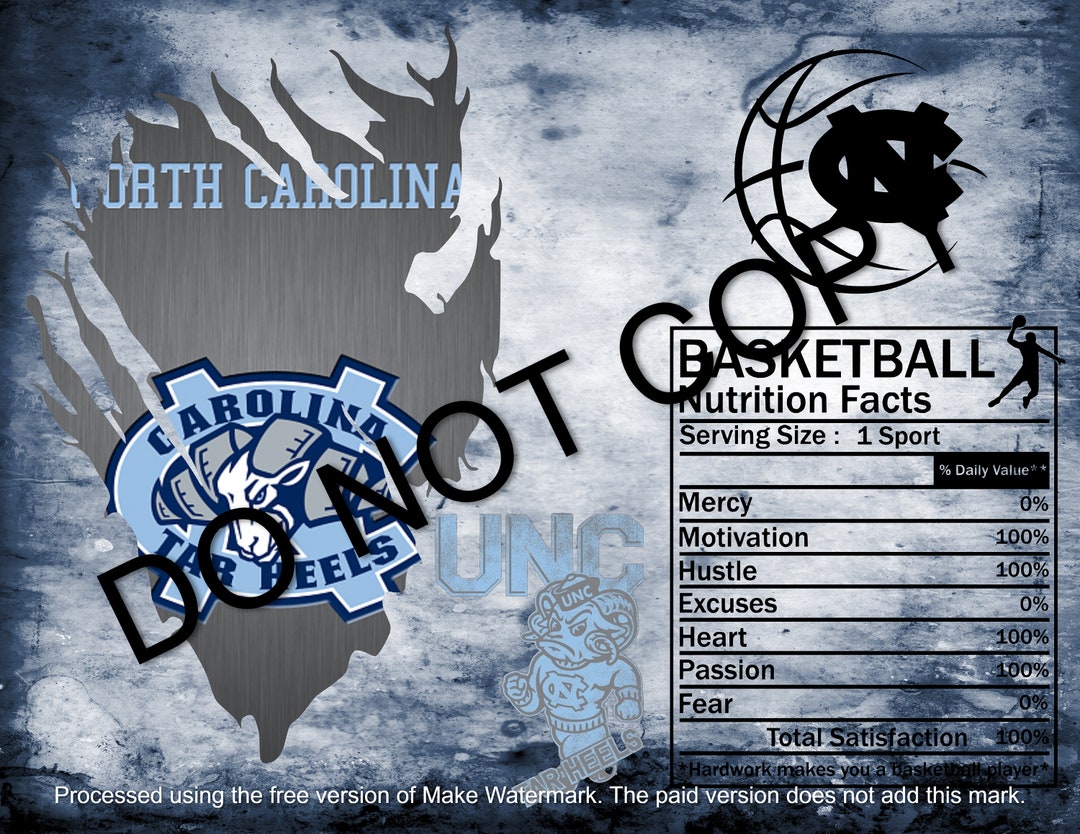 Unc Tar Heels Tumbler Wrap - Etsy