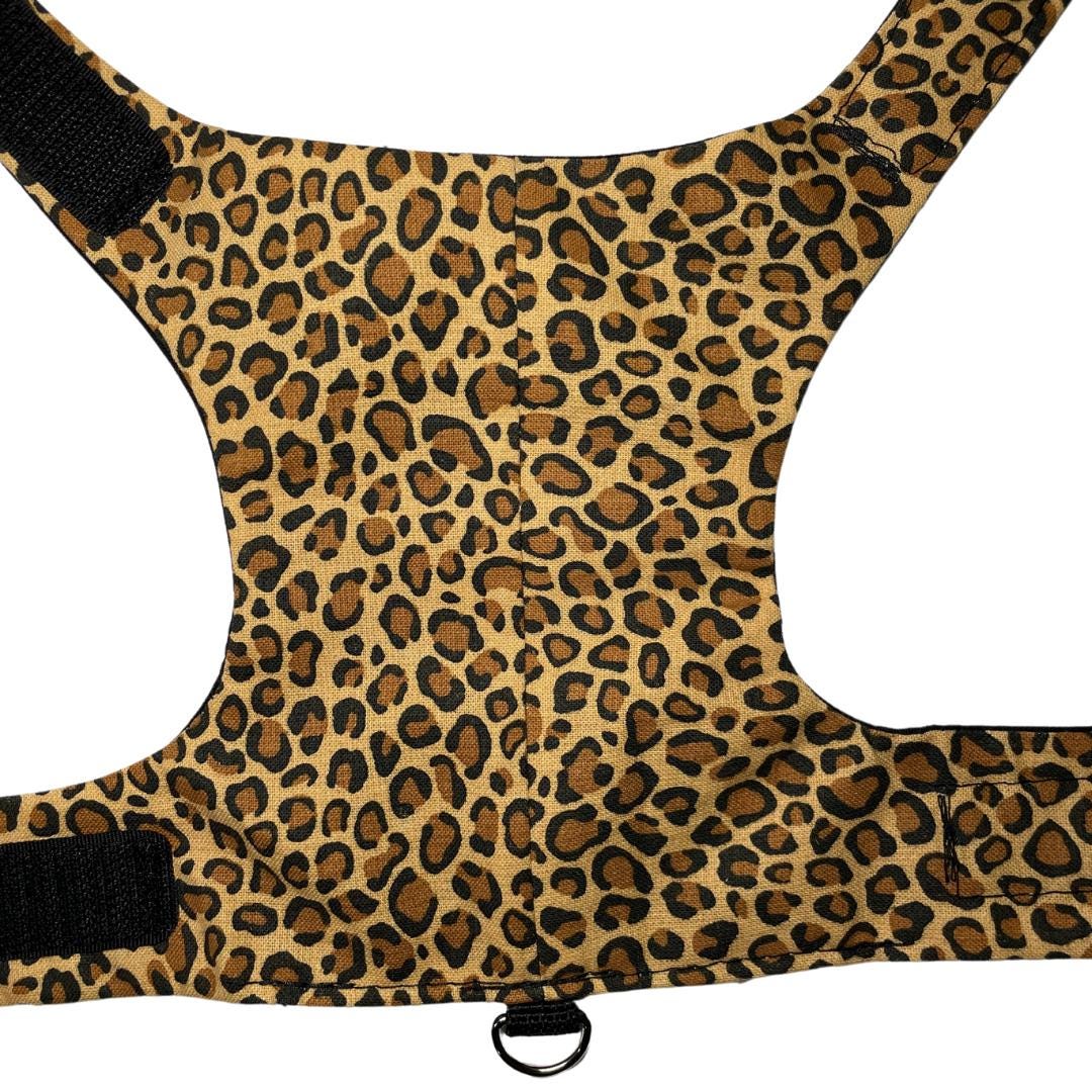 Leopard Print Cat Harness: Lightweight Cotton Fabric, Velcro, Cat Lady ...
