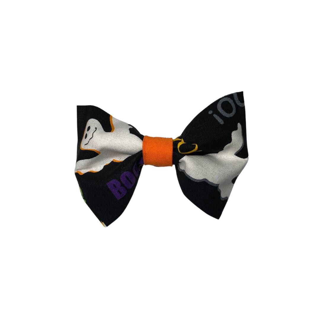 Boo! Clip on Cat Bow - Etsy
