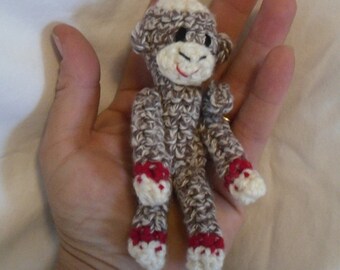 Tiny Sock Monkey | Etsy