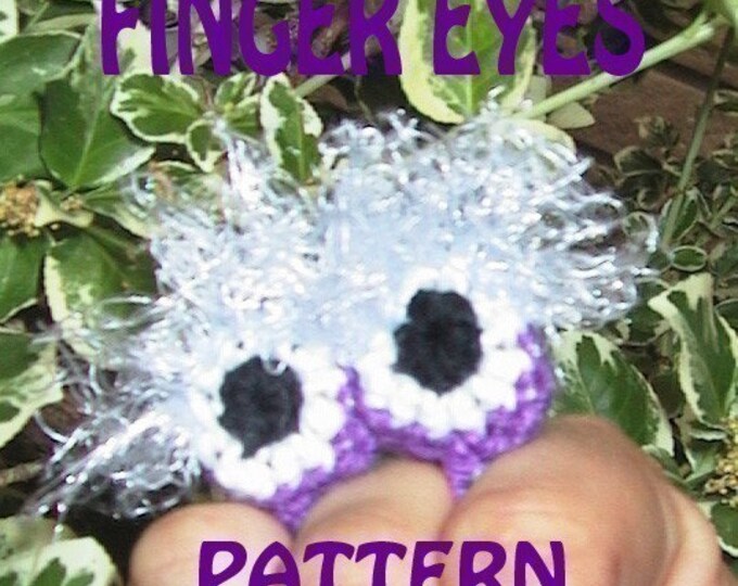 Finger Puppet Crochet Pattern Googly Eye Ring PDF INSTANT DOWNLOAD ...