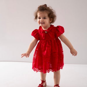 Red Party Dress - Etsy