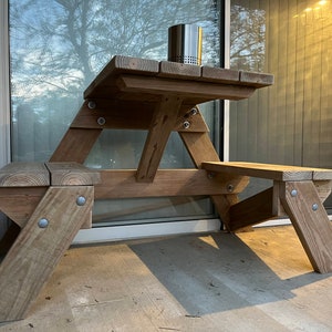 Two Person Picnic Table Plans - Etsy