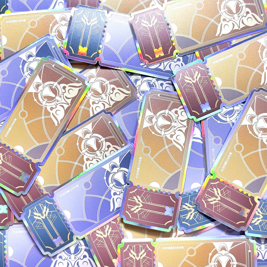 Honkai Star Rail Warp Holographic Sticker | HSR Holo Sticker | Water ...
