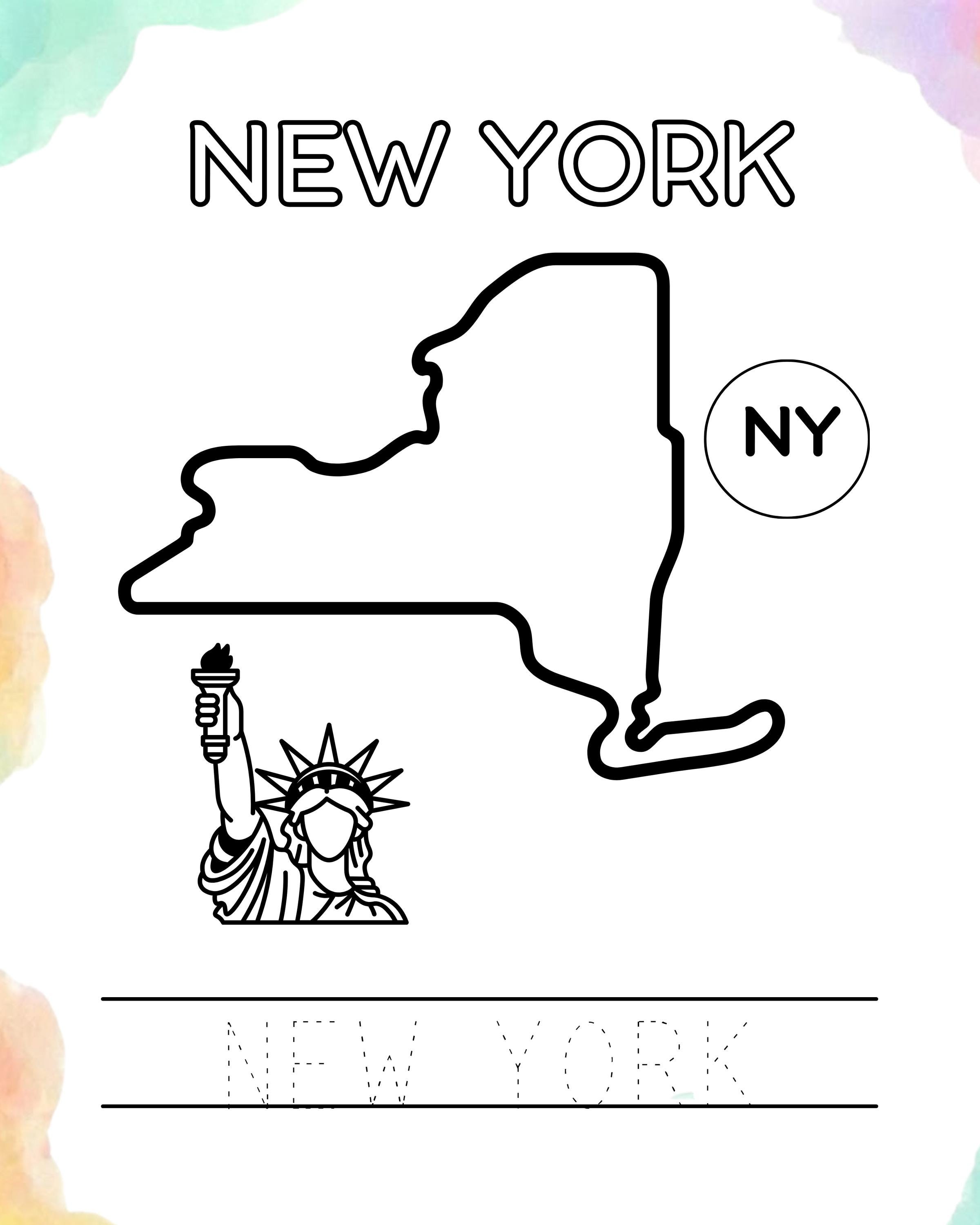 Printable 50 States Activity Book | Kids US Geography Coloring Mazes ...