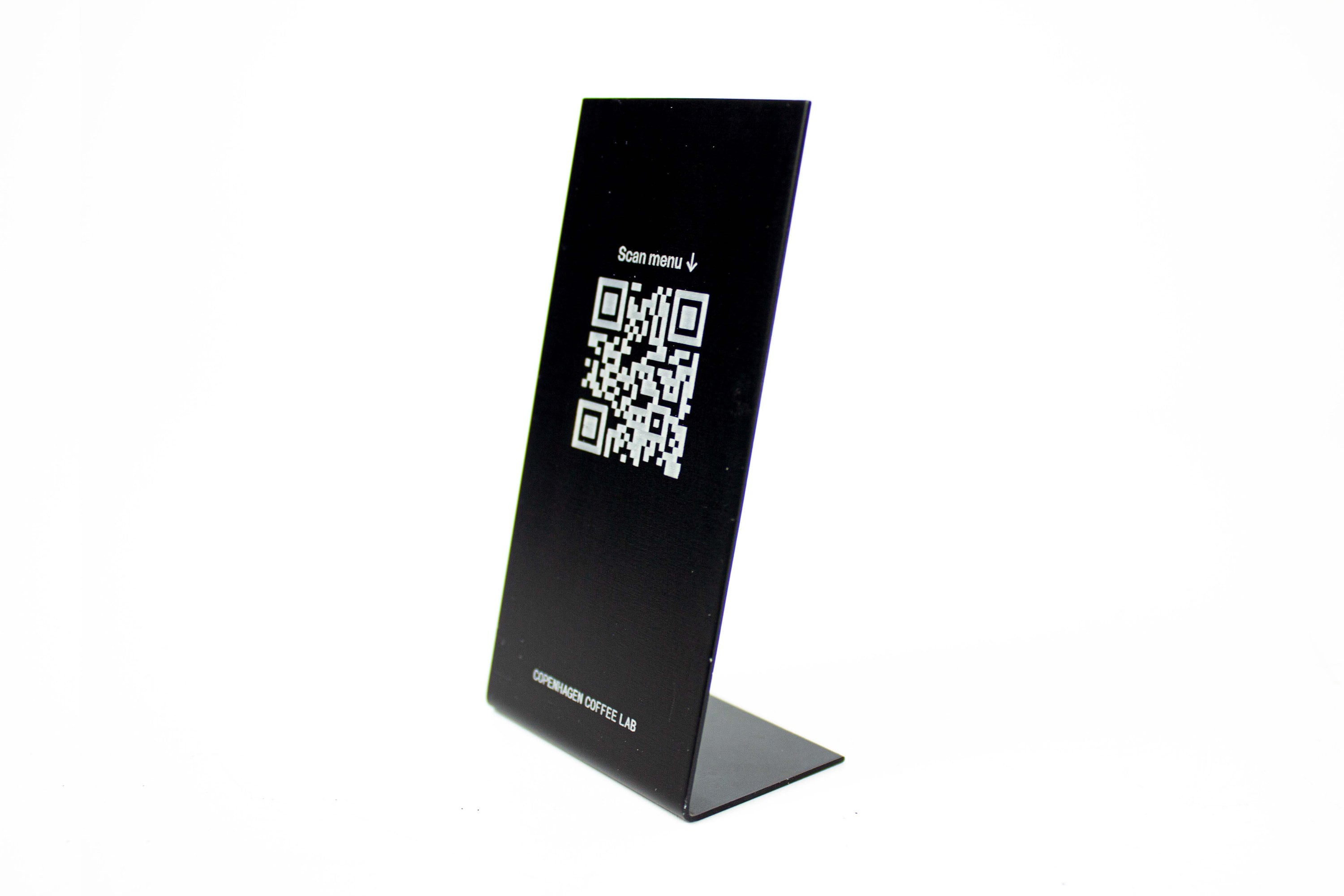 Metal QR Code Printing With Business Logo Qr Code Payment Sign Menu ...