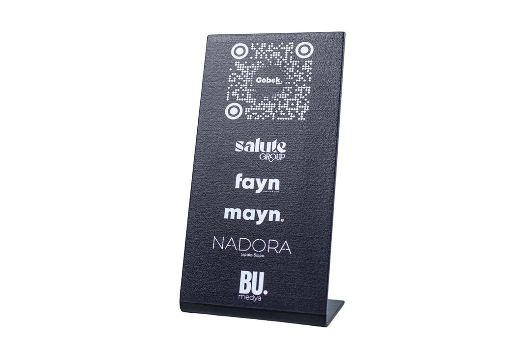 Metal QR Code Printing With Business Logo Qr Code Payment Sign Menu ...