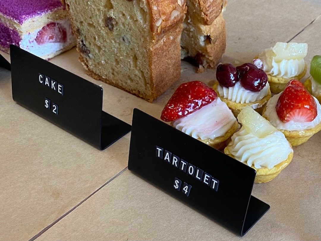 Magnetic Letter Counter Sign tabletop Food Label-food Name Standing ...