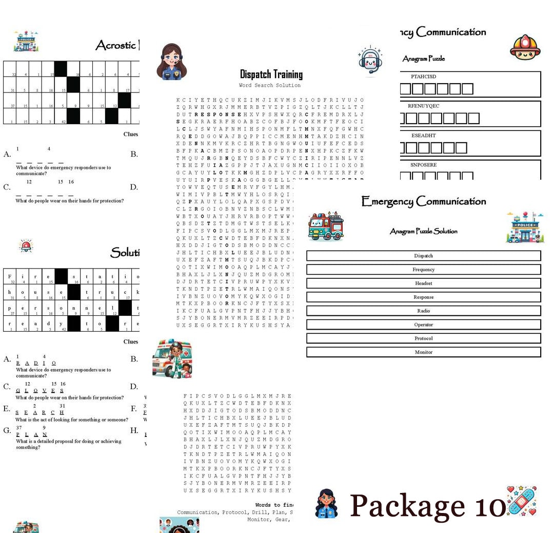 30 Pack of Puzzles & Solutions Used for Team Building Exercises at 911 ...
