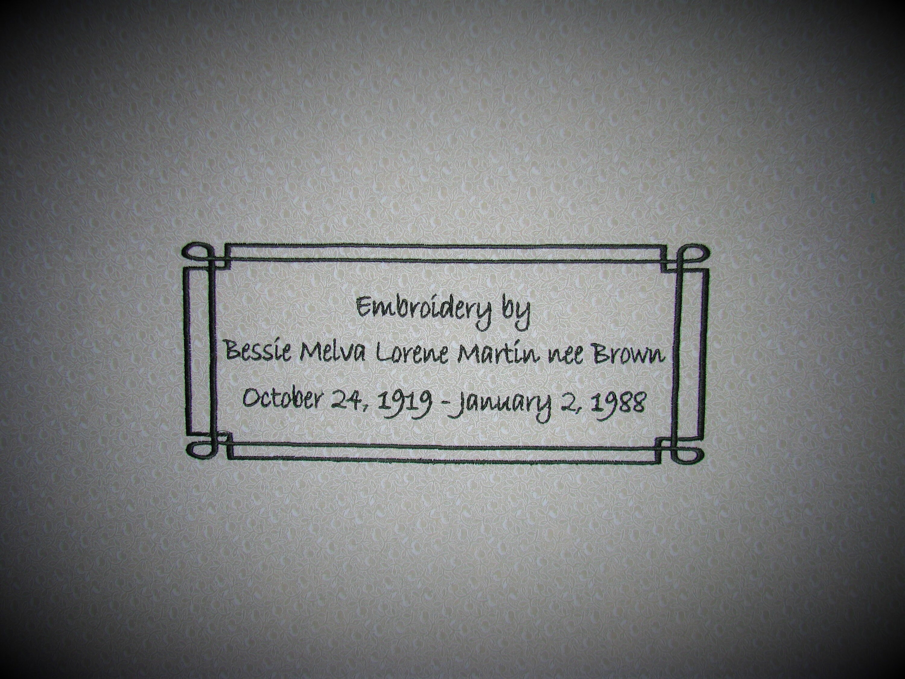 Personalized Custom Embroidered Label. Classic 2 Line Border. | Etsy