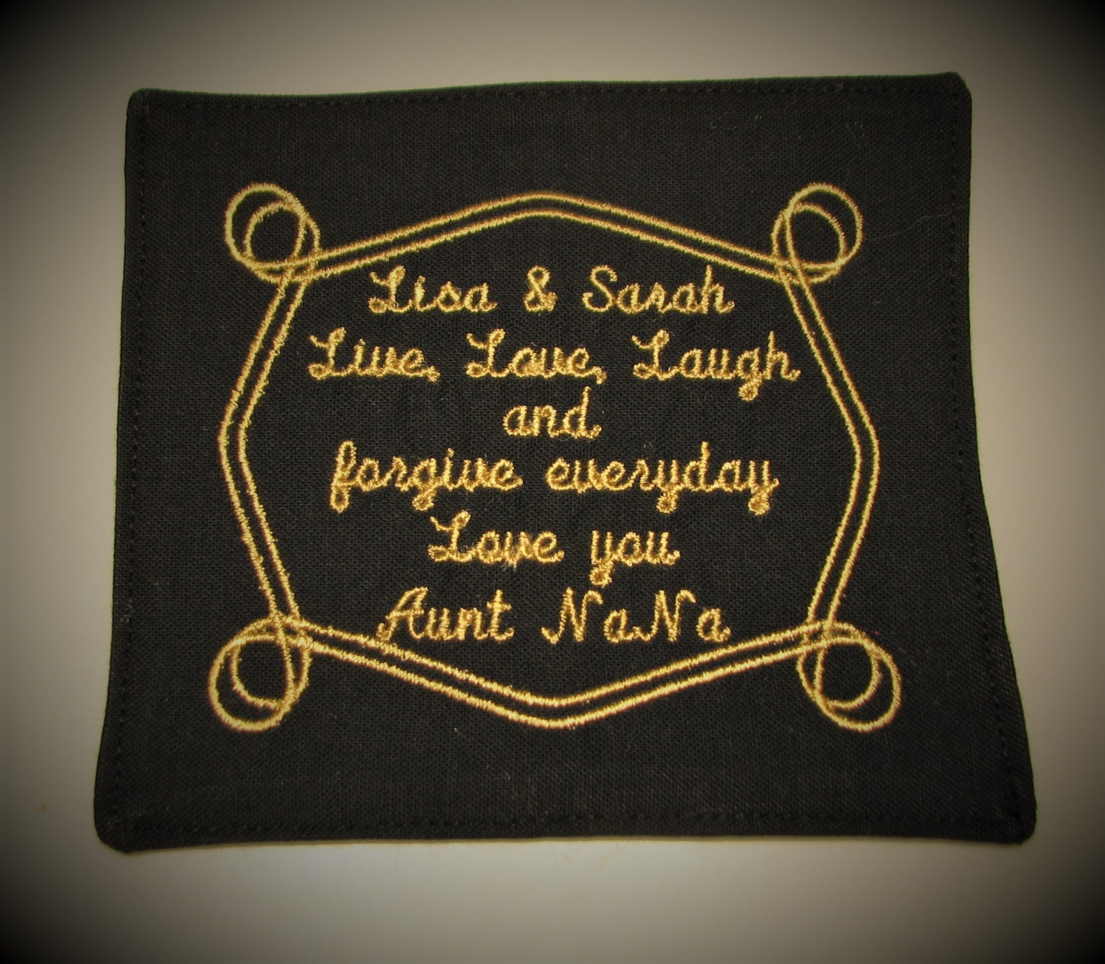 Personalized Custom Embroidered Label. for Quilts, Tablerunners ...