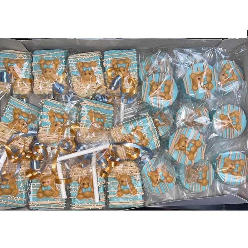 Chocolate Covered Oreo and Rice Krispy Teddy Bear Treat Package - Etsy