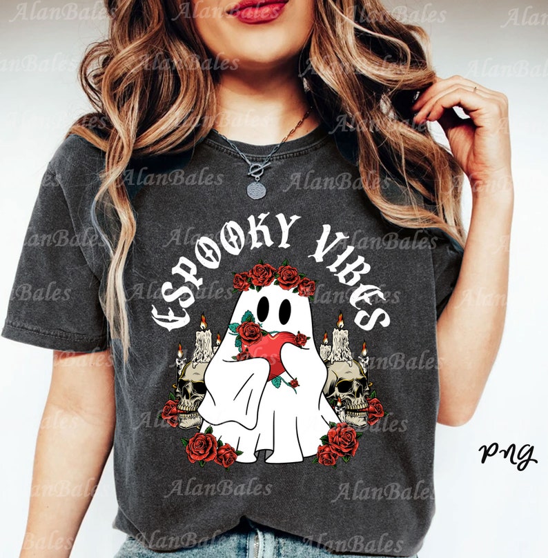 Spooky Vibes PNG, Mexican Ghost Png, Spooky Conchas PNG, Mexican ...