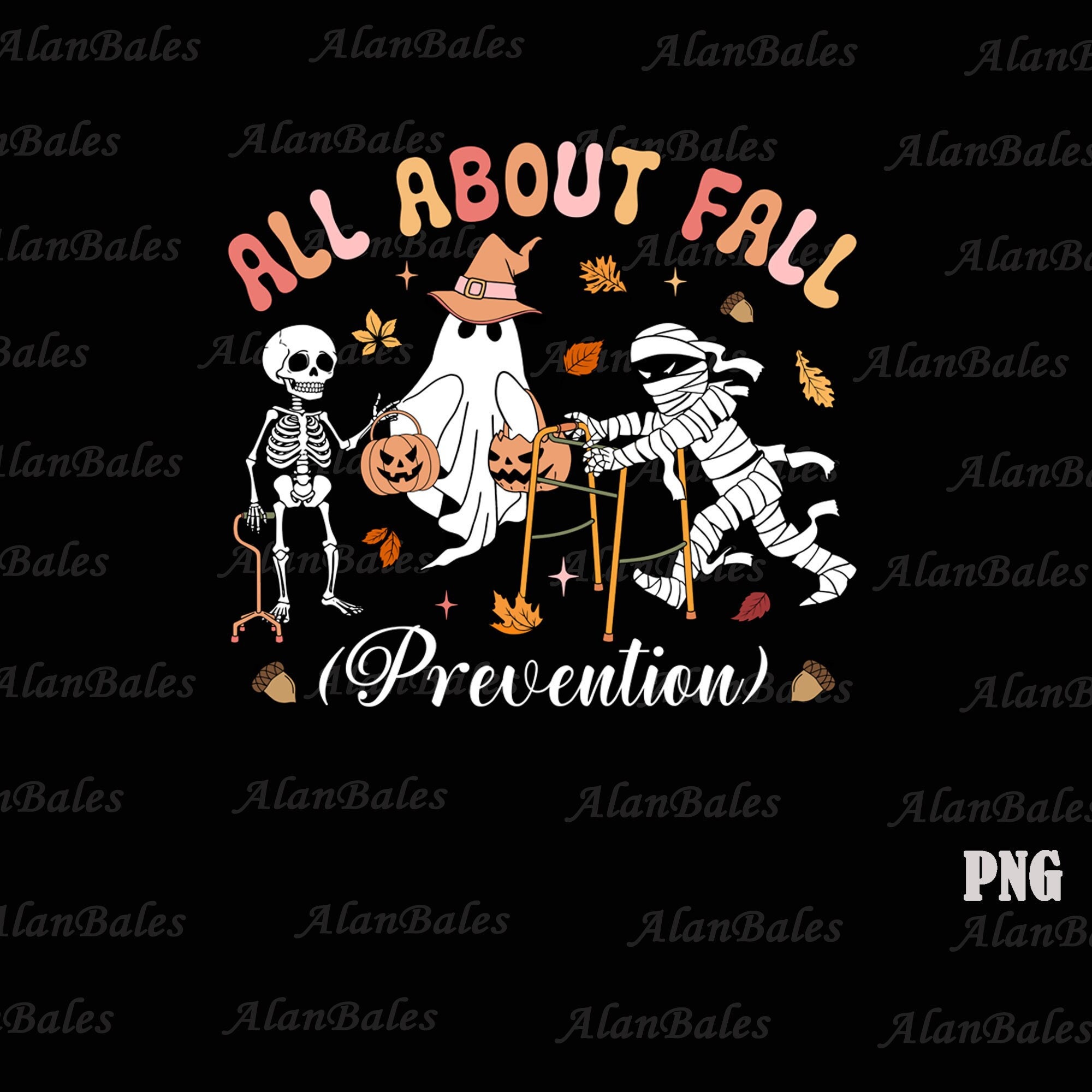 All About Fall Prevention Halloween Png, OT PT SLP Fall Png, Skeleton ...